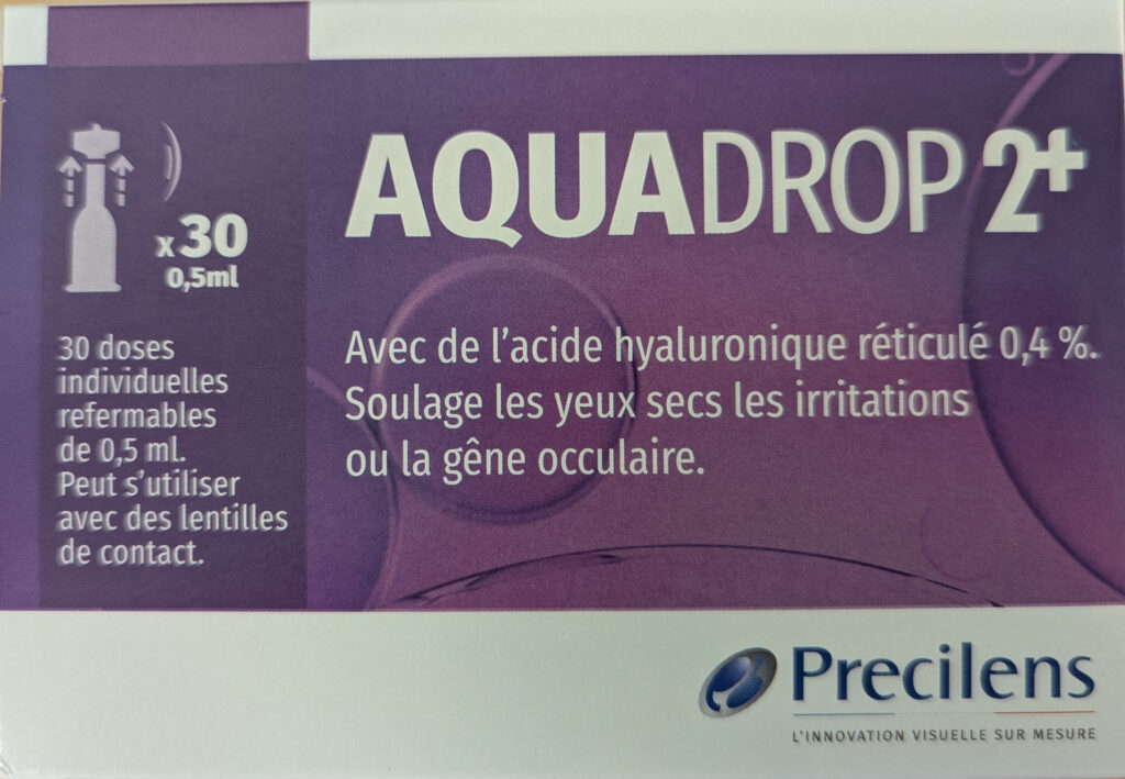 AQUADROP PLUS de Precilens - Optique Morel